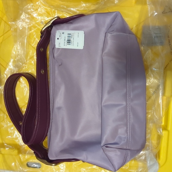 Coach | Bags | Coach Shoulder Bag In Lilac Metallic Colorblock | Poshmark